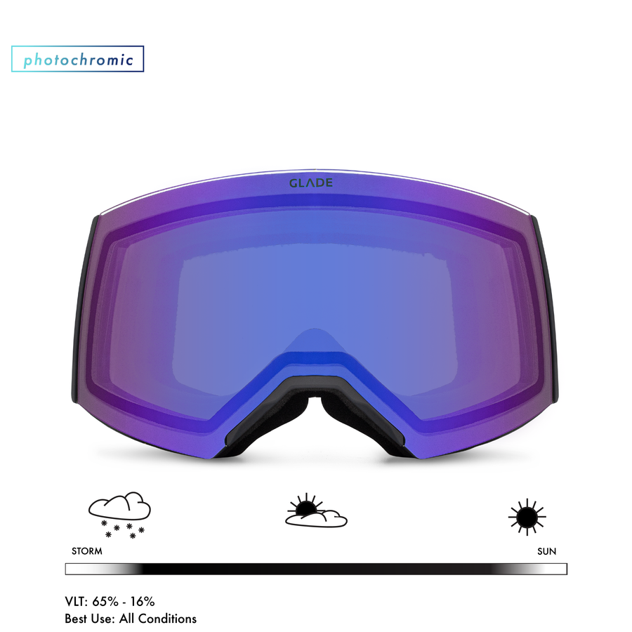Adapt 2S | Photochromic Ski Goggles – Glade Optics