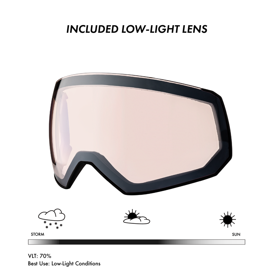 Fathom+ | Photochromic Ski Goggles – Glade Optics